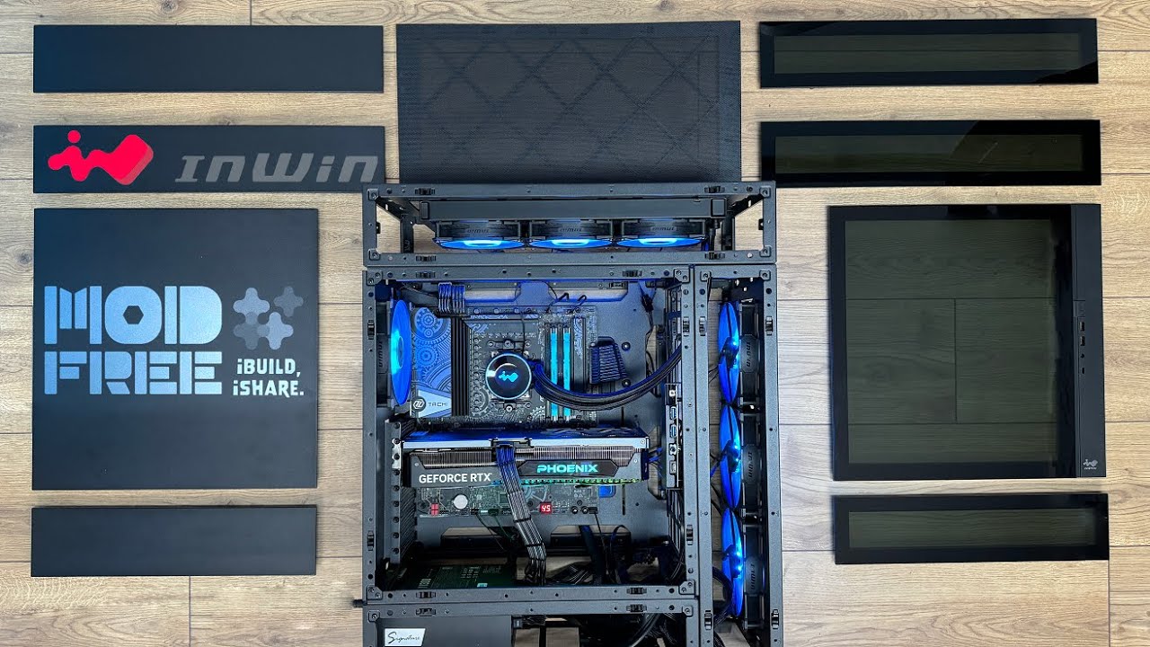 InWin ModFree Deluxe Edition - ASSEMBLE IT AS YOU WISH! - YouTube