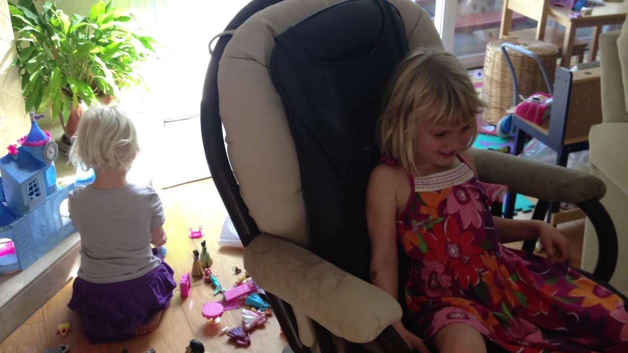 Annika was high pitched laughing on the new massage chair, January 25 ...