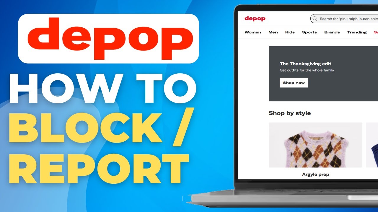 How To Block And Report Users On Depop - YouTube