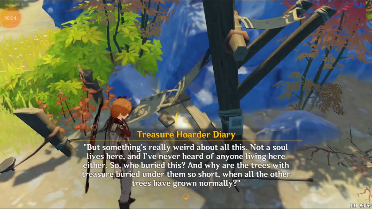 genshin impact squat little trees with red leaves - YouTube