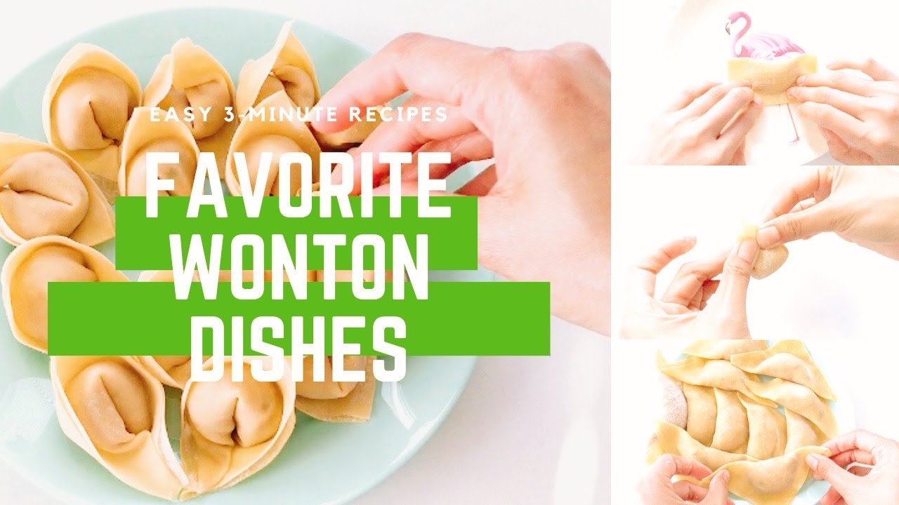 Favorite Wonton Shape ! Hoành thánh! - YouTube