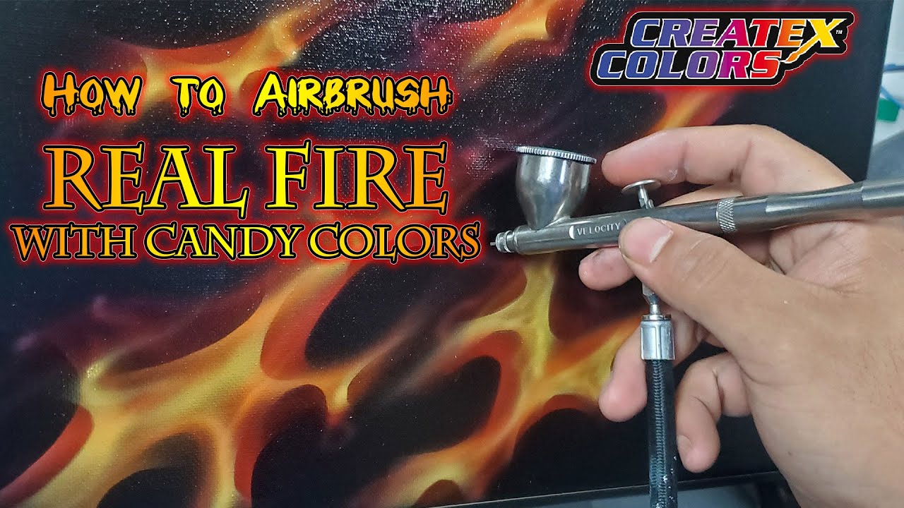 How to Airbrush Real Fire with Candy2.0 from Createx - YouTube