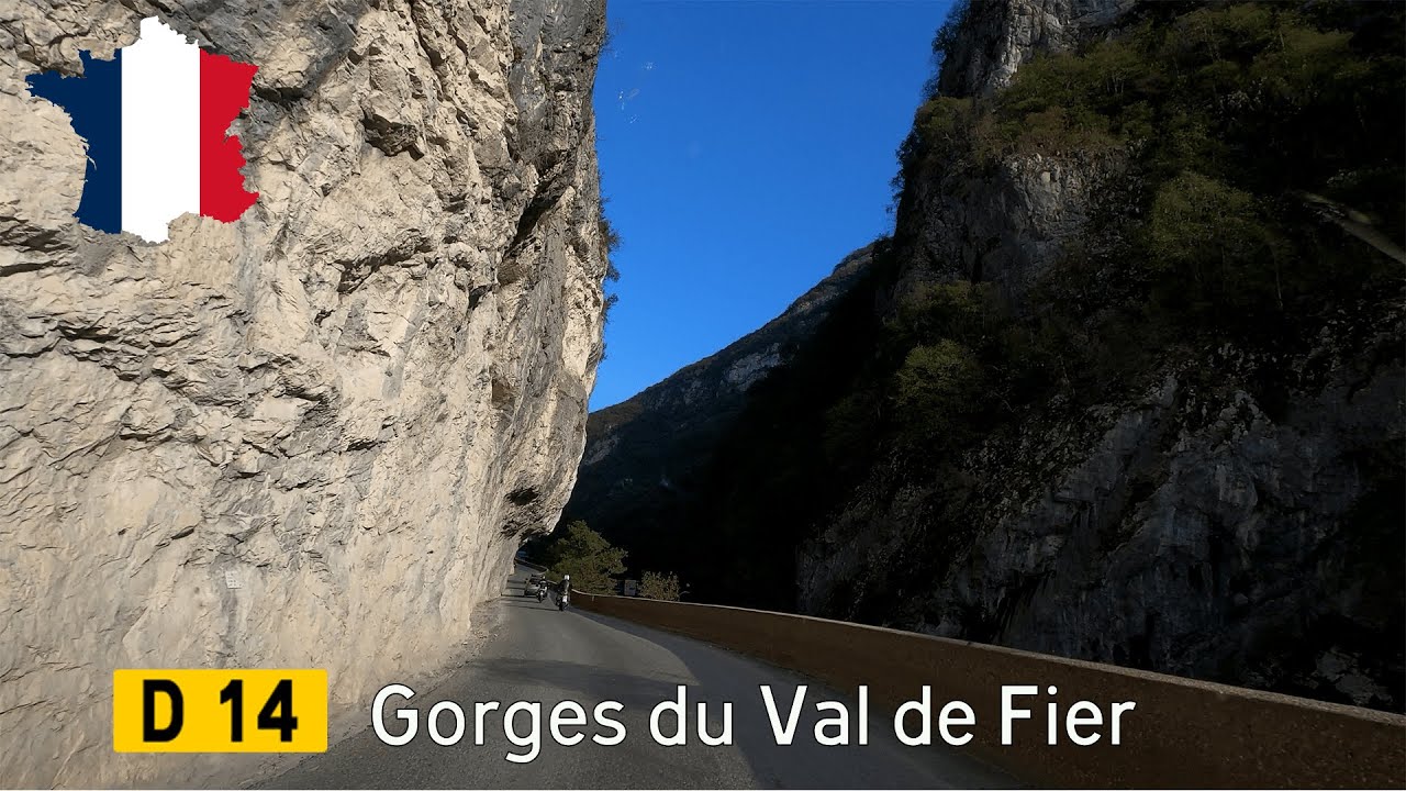 France (F): Gorges du Val de Fier - YouTube