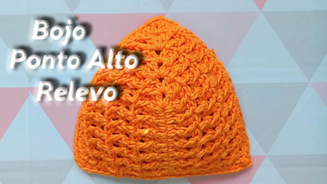 Como fazer Bojo de Crochê com Ponto Alto Relevo - YouTube