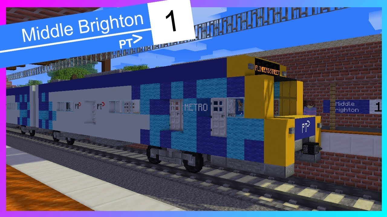 Minecraft Metro Trains' X'Trapolis at Middle Brighton - YouTube