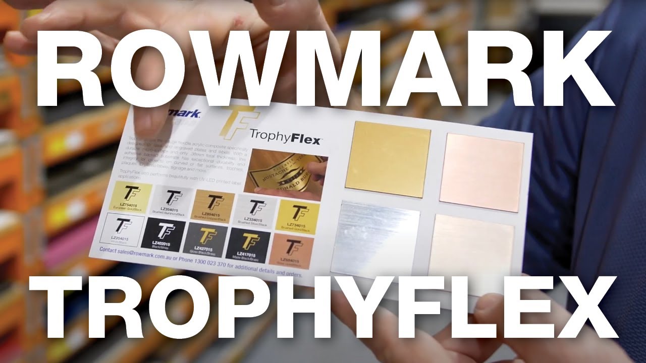 Rowmark TrophyFlex: make Your Trophies SHINE! - YouTube