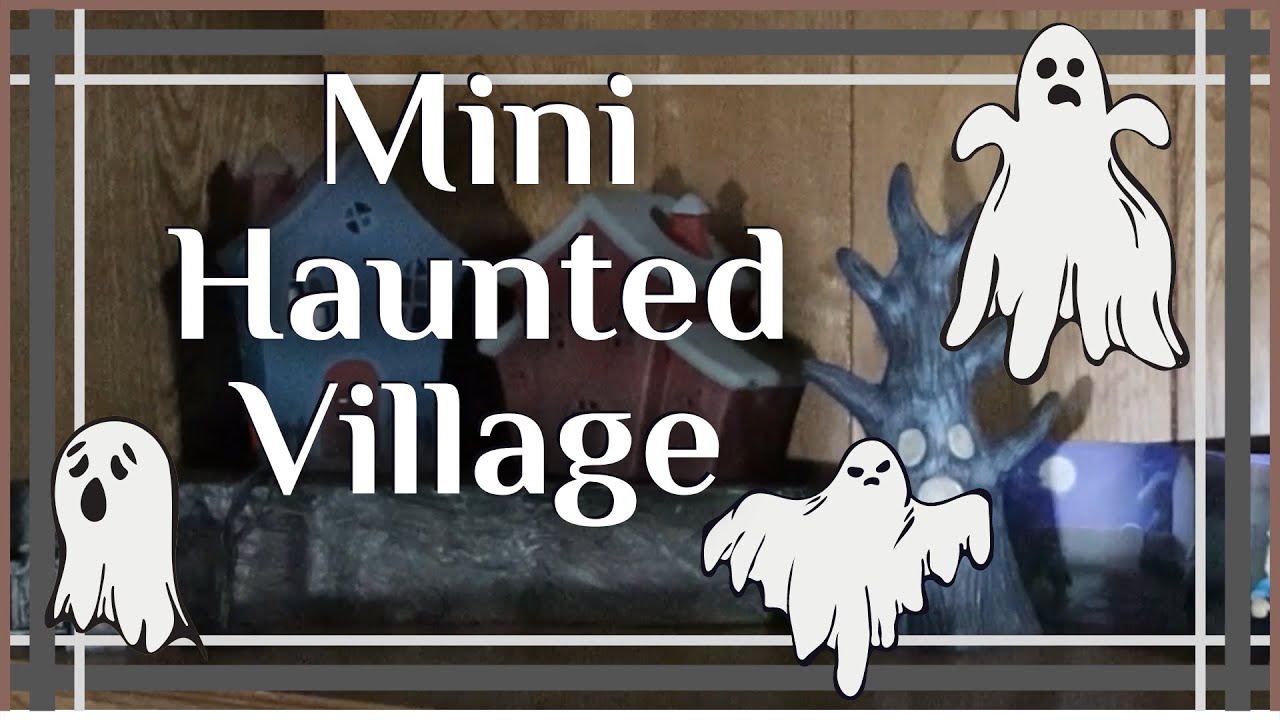 Mini Haunted Village Tour Makeover! 👻 DIY Mini Village Cliffs - YouTube