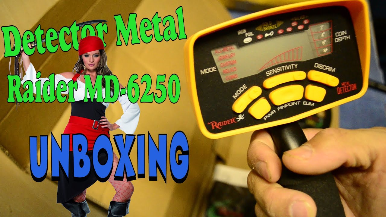 DETECTOR METAL RAIDER MD 6250 UNBOXING - YouTube