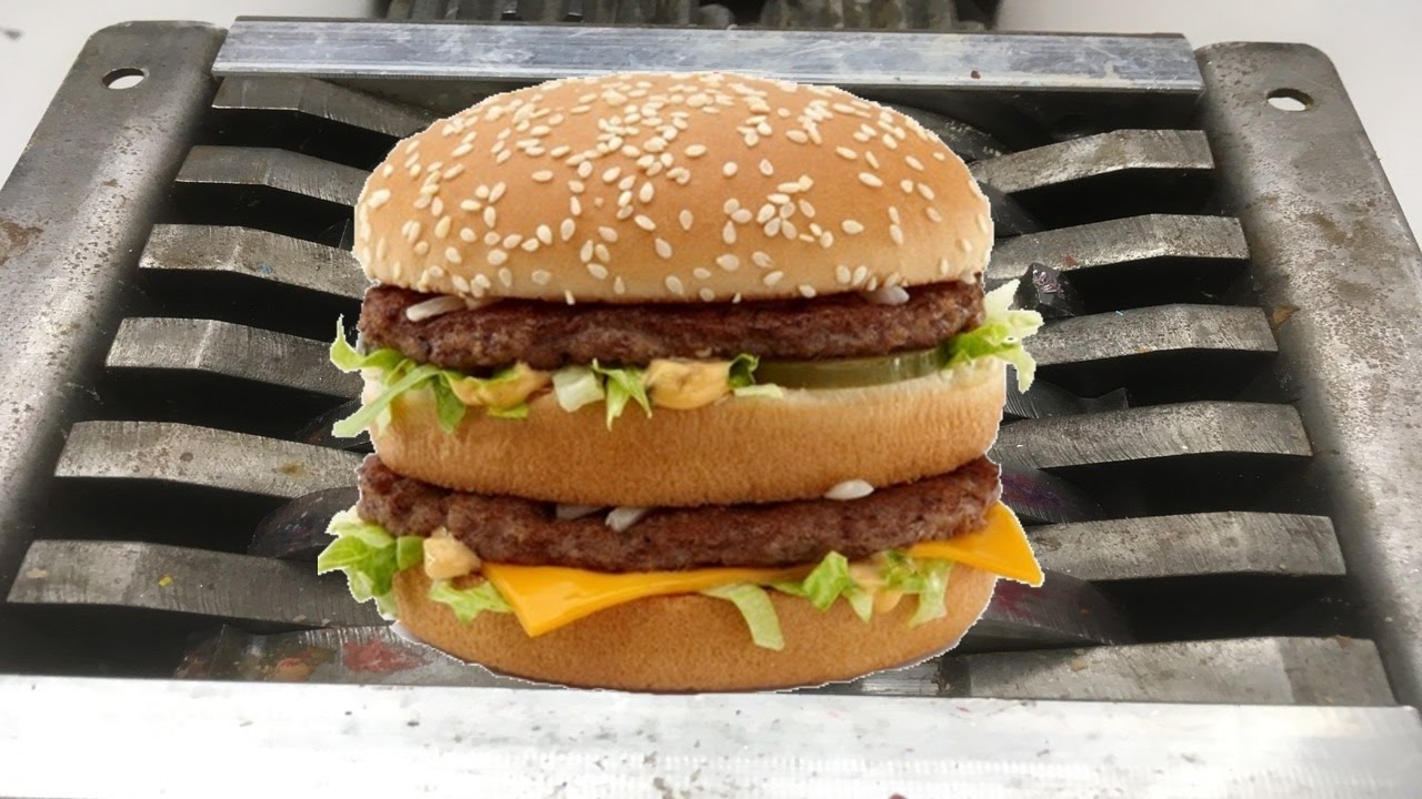 SHREDDING A BIG MAC FROM McDONALDS | Oddly Satisfying Things | Oddly ...