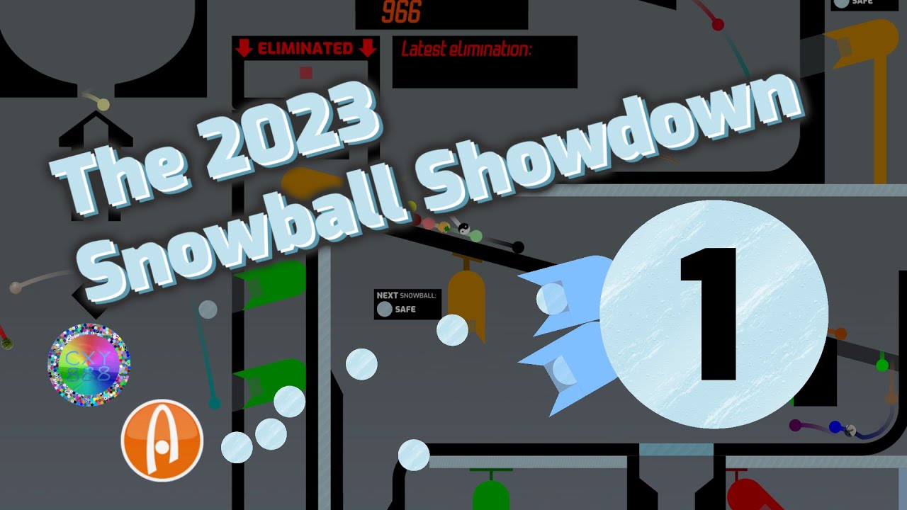 The 2023 Snowball Showdown - Part 1 - Marble race tournament in Algodoo ...
