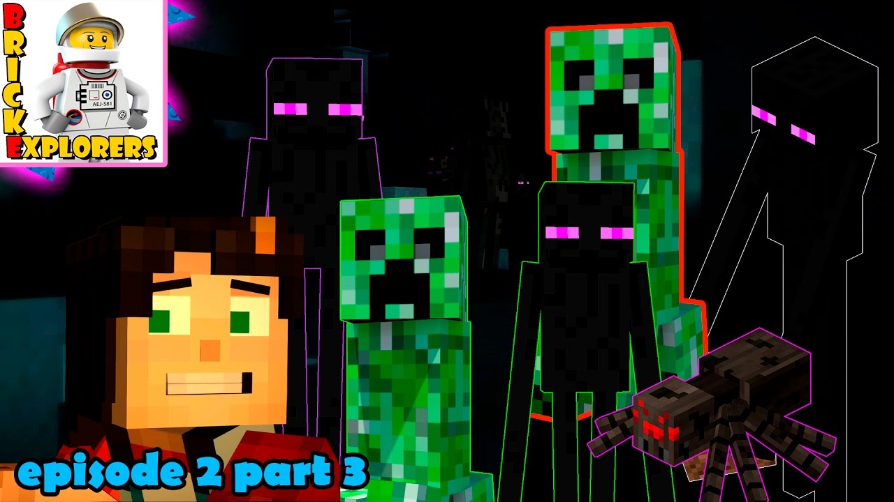 Minecraft Story Mode episode 2 Cartoon Game part 3 Gameplay - YouTube