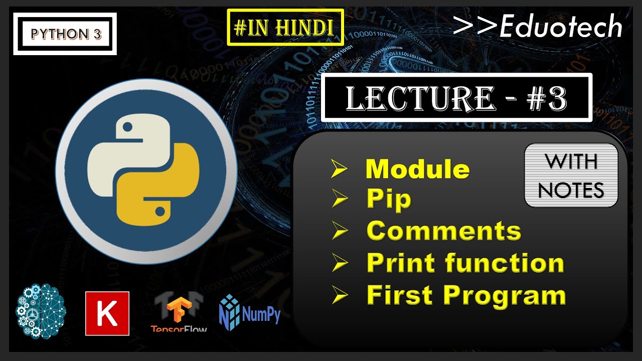 Python Tutorial Module In Python Pip Comments Python For