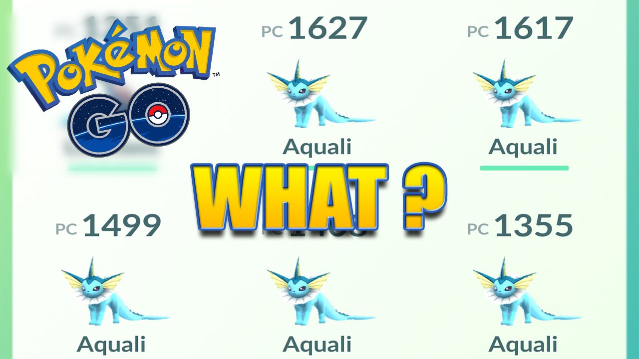 Pokémon Go 4 ÉVOLIS à évoluer = 4 AQUALIS ??? - YouTube