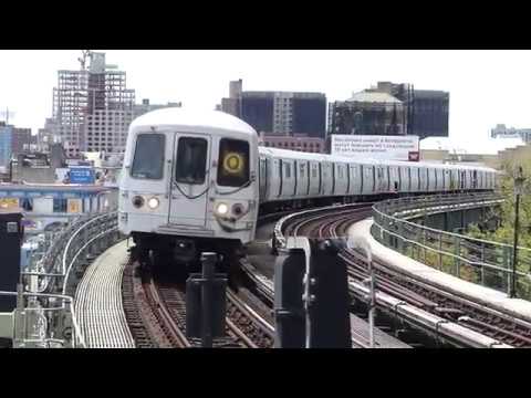 BMT Brighton Line: R46 R160B Siemens & R68A Q Trains at West 8th St-New York Aquarium (Afternoon ...
