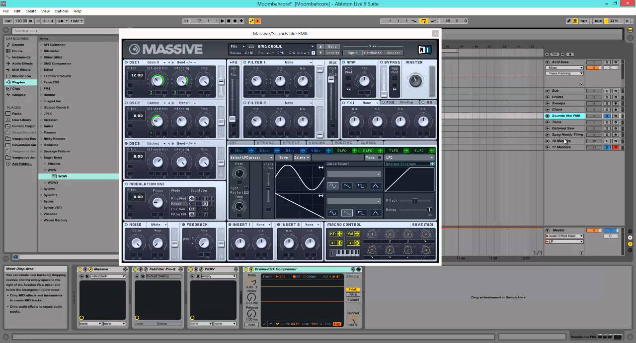 How to make a monster growl with NI Massive - YouTube