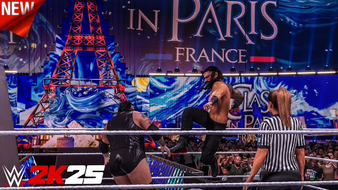 WWE2K25: ROMAN REINGS VS BRONSON BREED - CLASH IN PARIS ARENA MOD WWE2K ...
