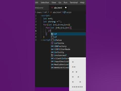 print hollow triangle star pattern in js.. 💻🔥 #programming #code #javascript #shorts - YouTube