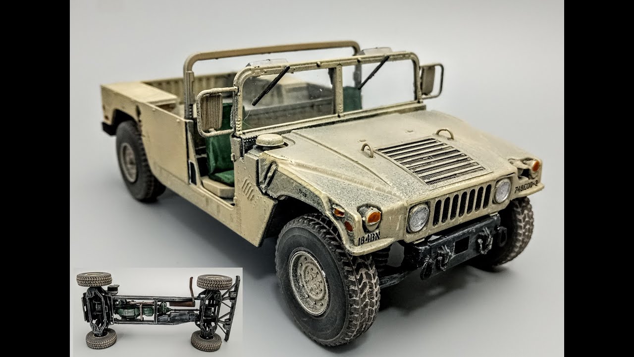 ALL NEW KIT Humvee HMMWV M1097A2 Scale Model Build How To Assemble ...