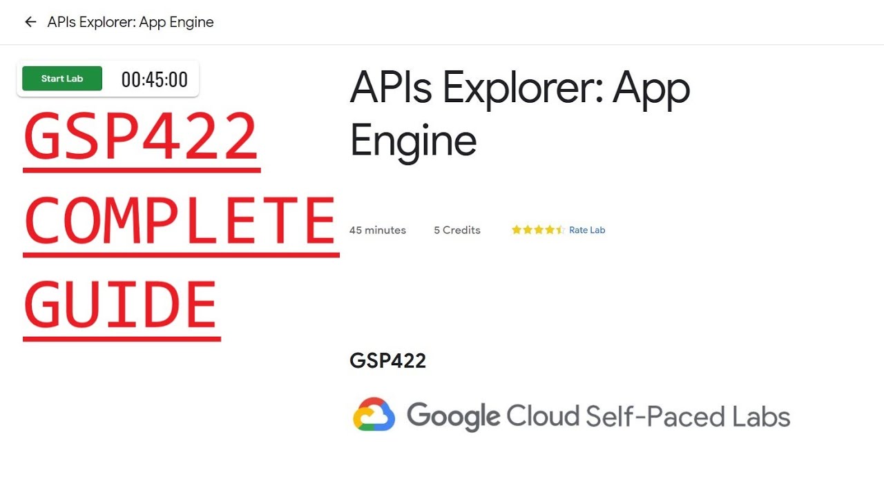 APIs Explorer: App Engine [GSP422] - YouTube