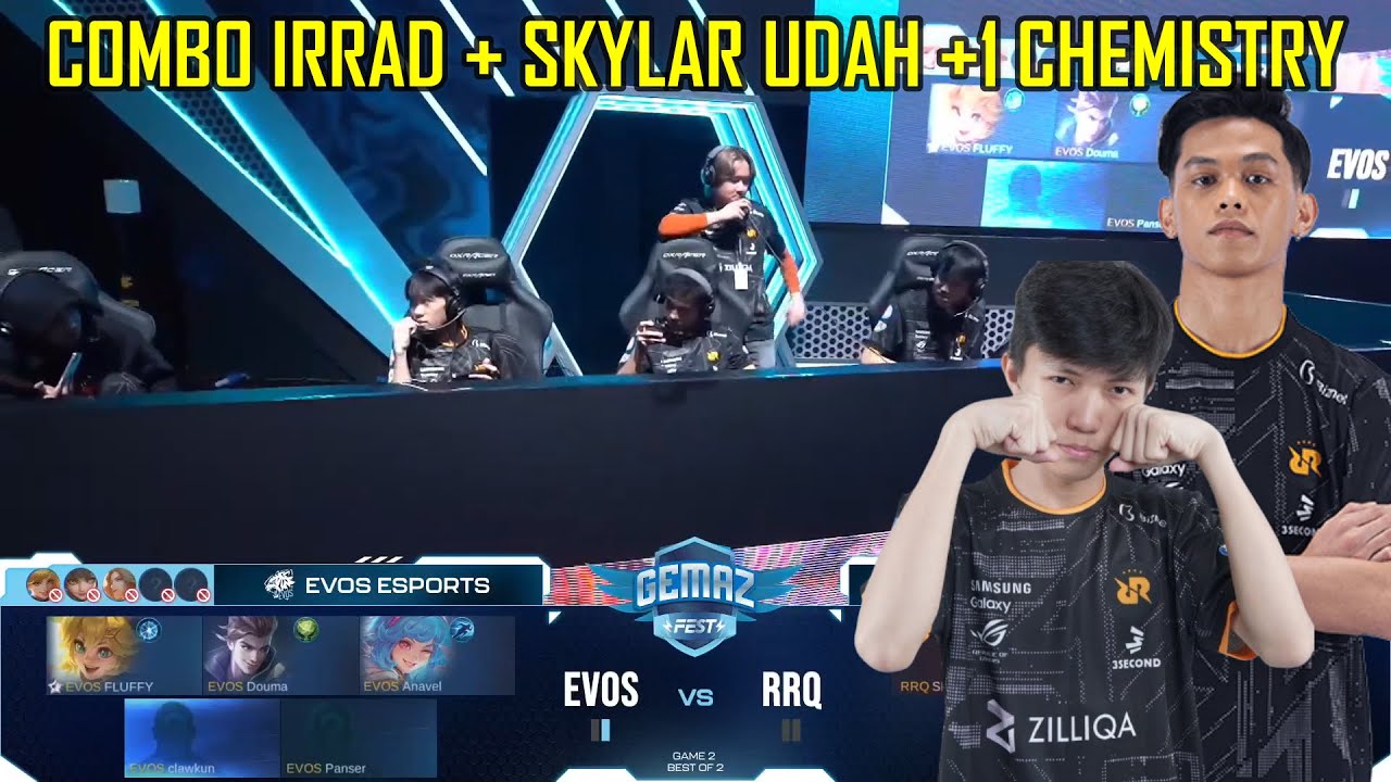 1RRAD KAGET DIGENDONG SKYLAR PAKE HERO POWERNYA !! RRQ HOSHI VS EVOS ...