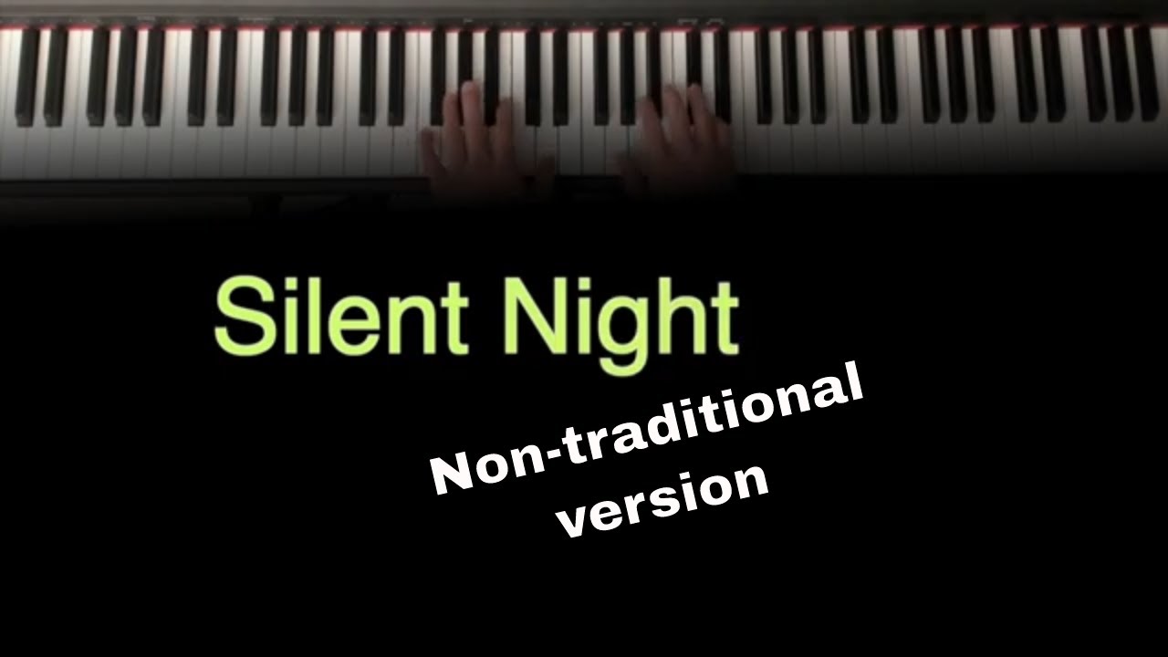 Silent Night - Christmas PIANO instrumental with LYRICS - YouTube