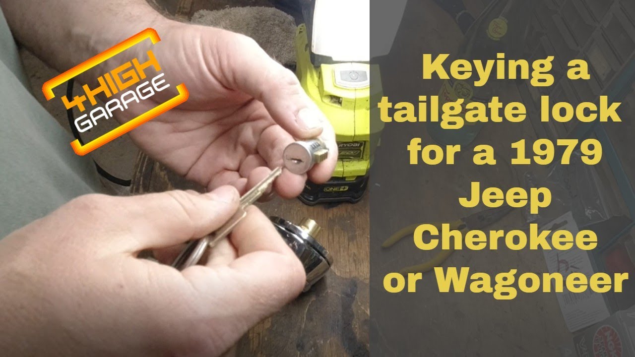 Keying a new key lock for rear tailgate on classic Jeep Cherokee or ...