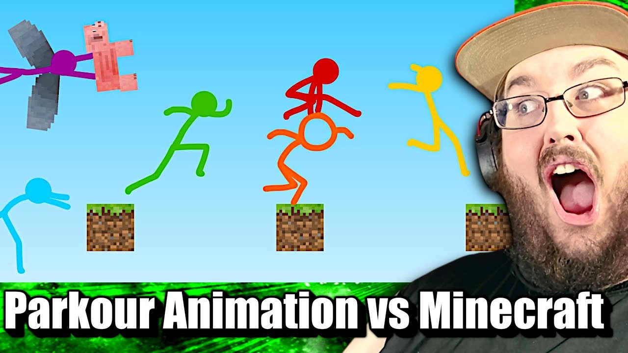 Parkour - Animation vs. Minecraft Shorts Ep. 22 REACTION!!! - YouTube