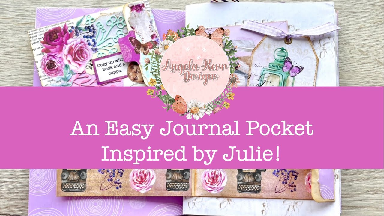 Easy Journal Pockets Inspired by Julie! - YouTube