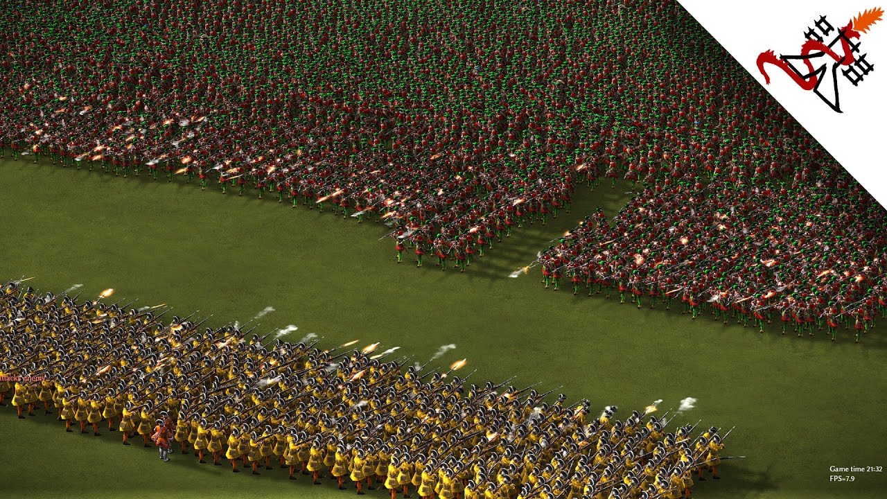 1000 DENMARK 18th MUSKETEERS vs 10000 18th MUSKETEERS - Cossacks 3 ...