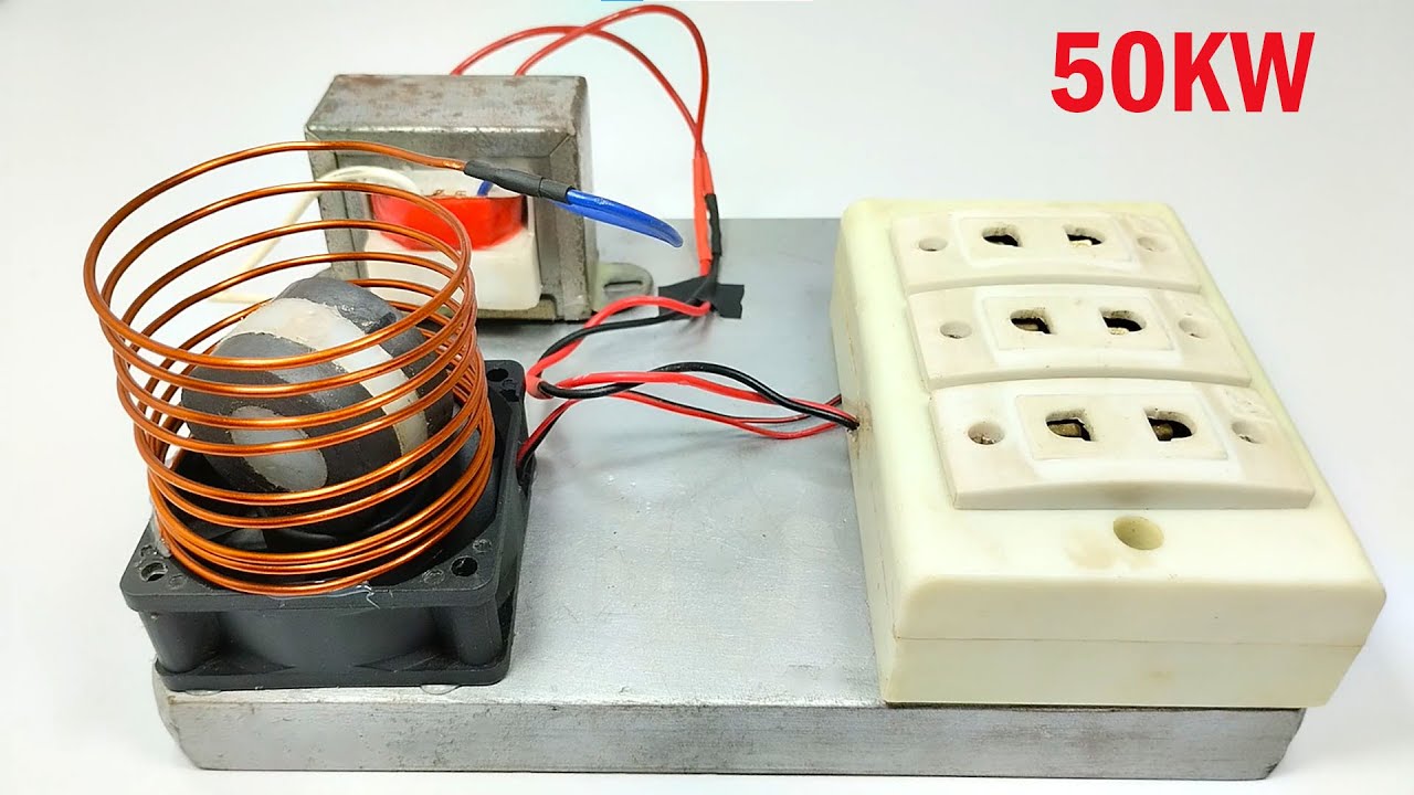 Self Running Free Energy Electricity Ac 220V 50KW Generator At Home ...