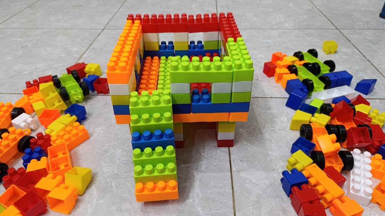 Satisfying diy block house/building blocks/asmr blocks/block game - YouTube