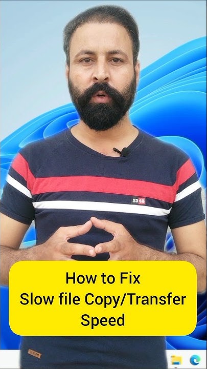 How to fix Slow copy and transfer of files #techshorts #techtips # ...