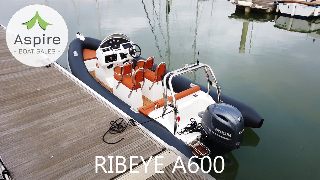 Ribeye A600 RIB FOR SALE WITH ASPIRE BOAT SALES - YouTube
