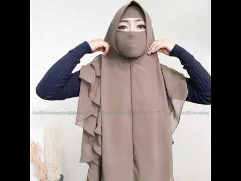 TUTORIAL cara pemakaian hijab cadar di dalam ''HAYYA KHIMAR''
