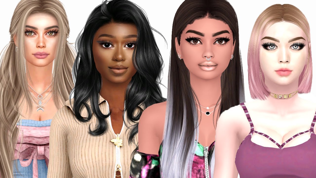 Female Sims Dump #18 | SIMS 4 CAS | CC Folder and Sim Download - YouTube
