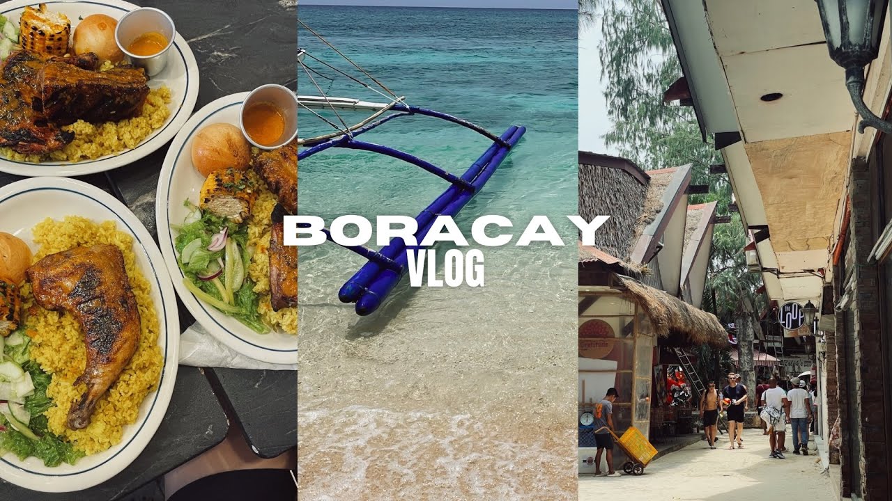 boracay vlog: break from work, island tour, restos, sunset cruise - YouTube