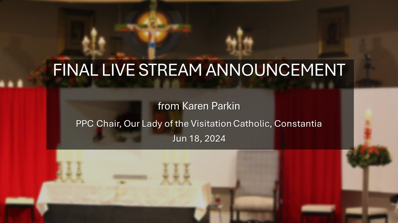 FINAL LIVE STREAM ANNOUNCEMENT - YouTube