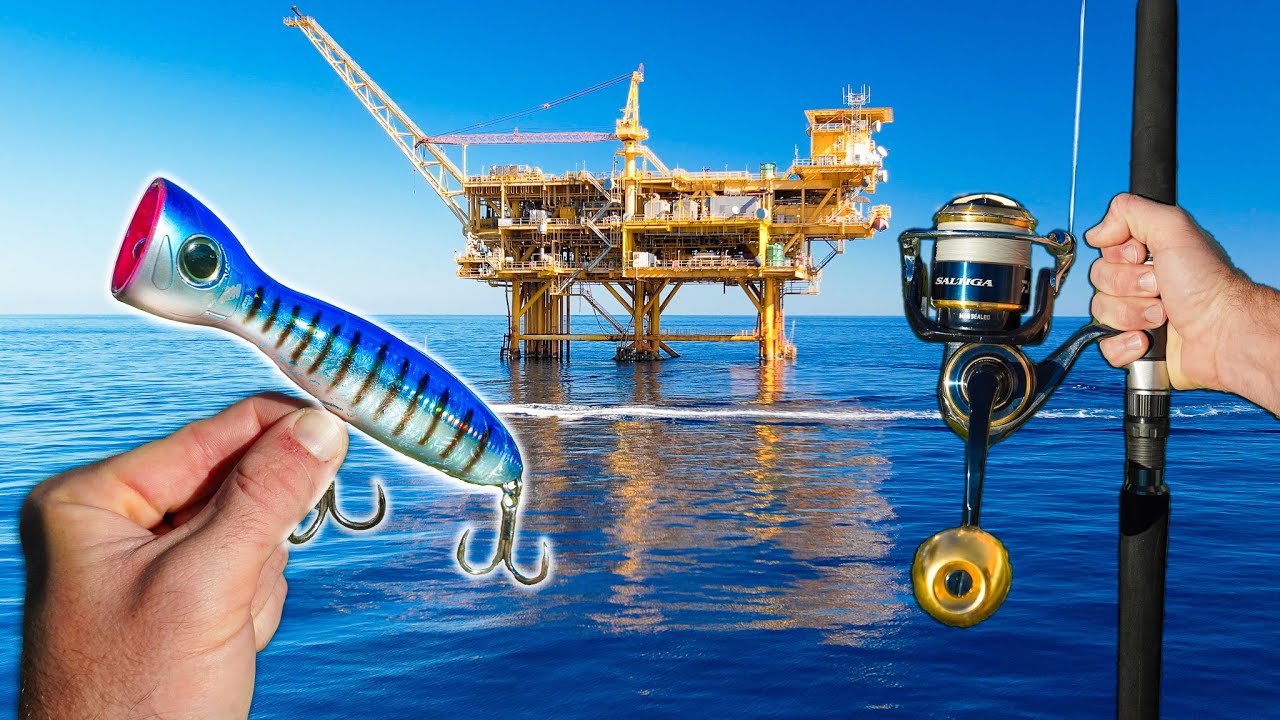 Hour Long Battle with a GIANT Under Oil Rig! - YouTube