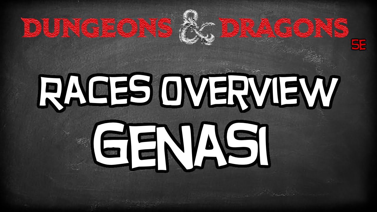 Dungeons & Dragons 5e Races Tutorial "The Genasi And Subraces" - YouTube