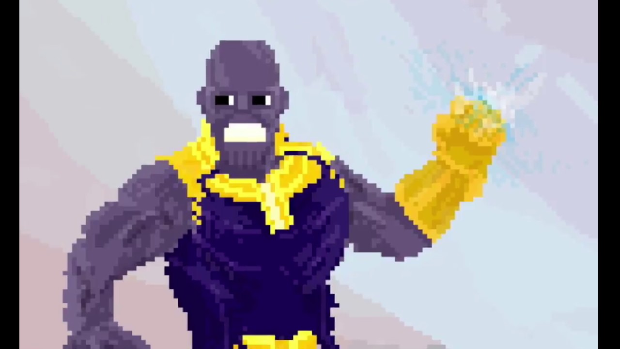 Thanos Infinity War Speedpaint Pixel Art - YouTube