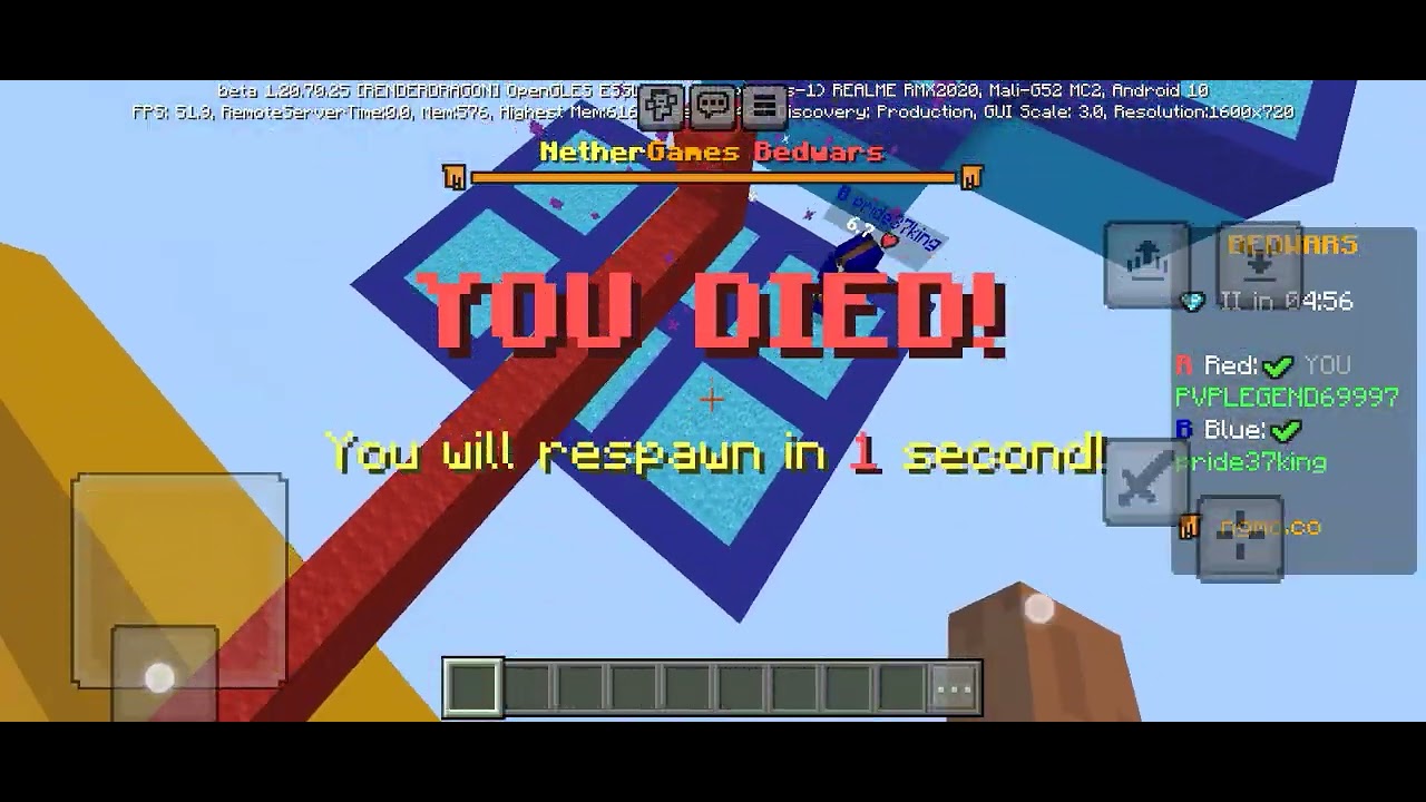 MINECRAFT NETHER GAMES 1 VS 1 BEDWARS PART 1 - YouTube