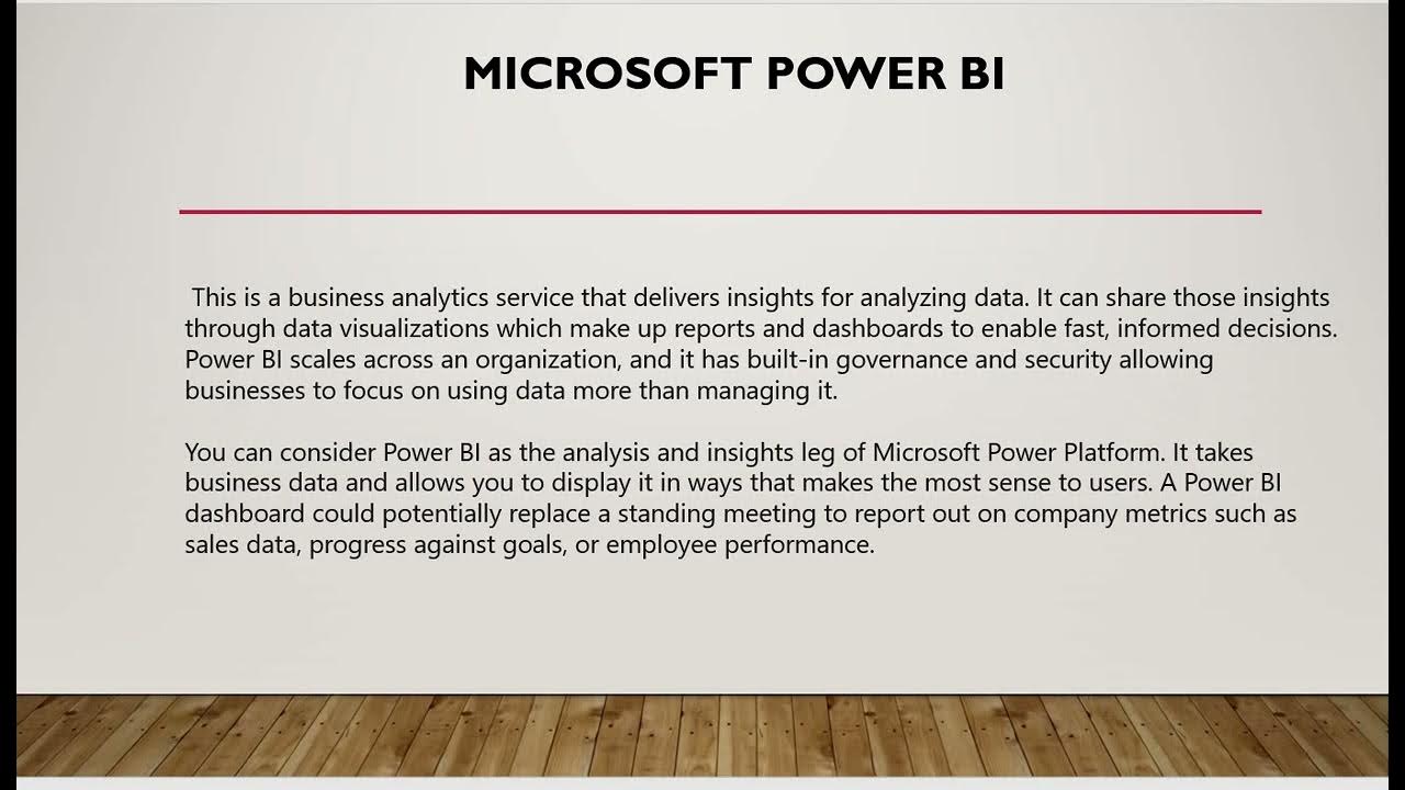 Introduction to microsoft power platform - YouTube