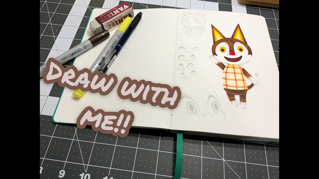 Drawing Animal Crossing Characters and Starting a New Sketchbook ...