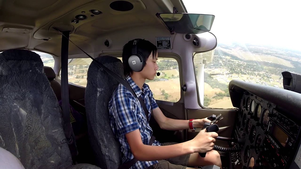 Solo Flight Circuits around Camden YSCN Cessna 172 GoPro Hero 3+ - YouTube