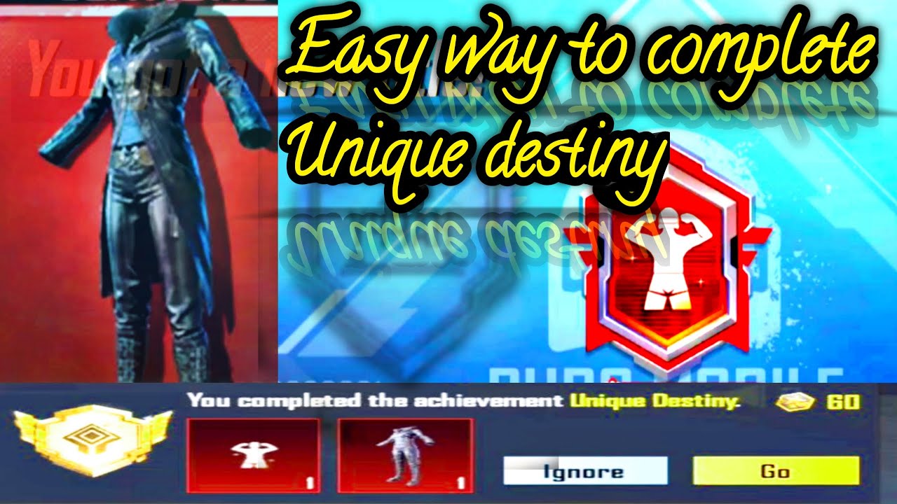 I got unique destiny title | easy way to complete unique destiny in ...
