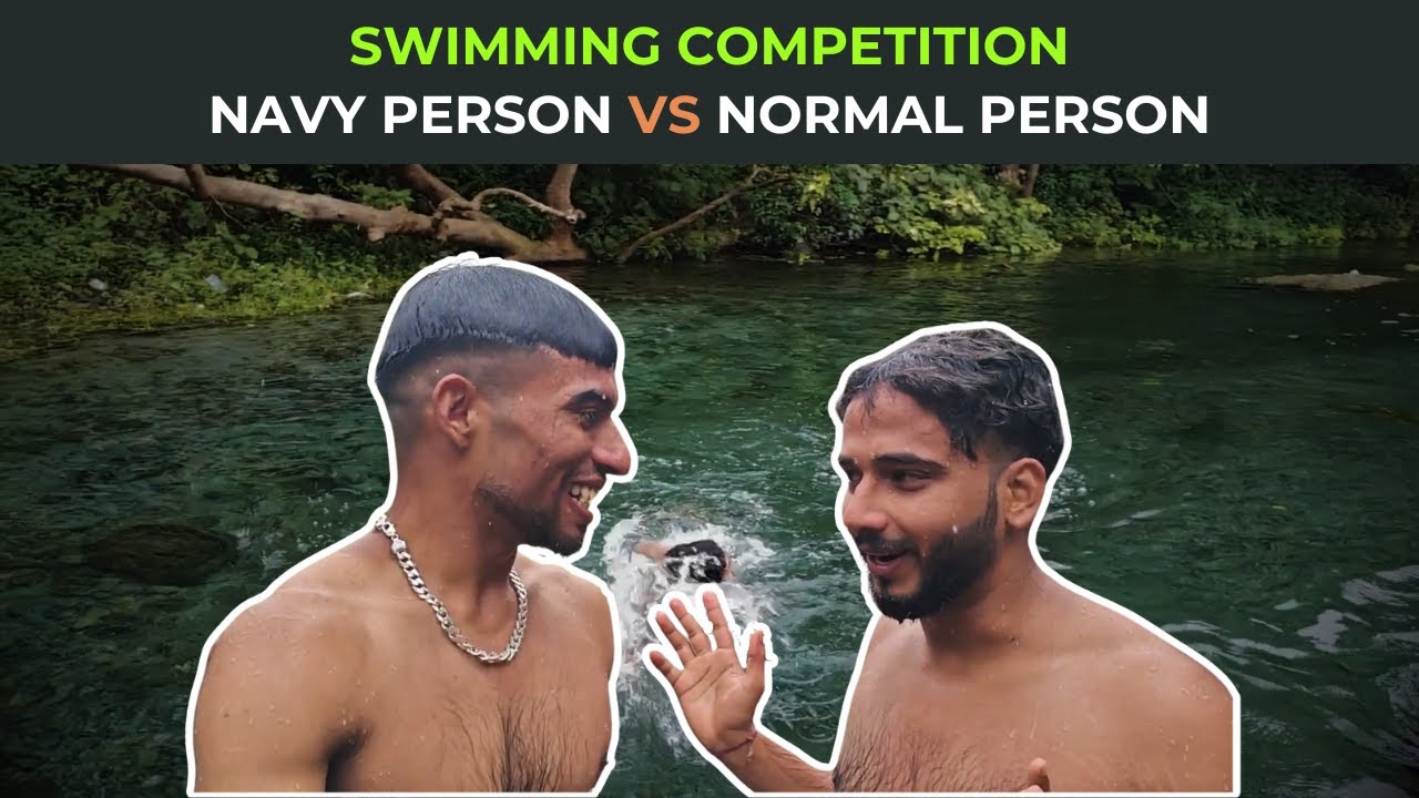 Swimming Competition | Navy Person Vs Normal Person | Mind Muscle Duo ...
