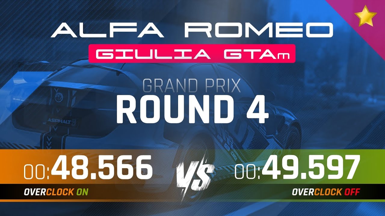 Asphalt 9 - ALFA ROMEO GIULIA GTAm Grand Prix Round 4 - 1⭐ Touchdrive ...