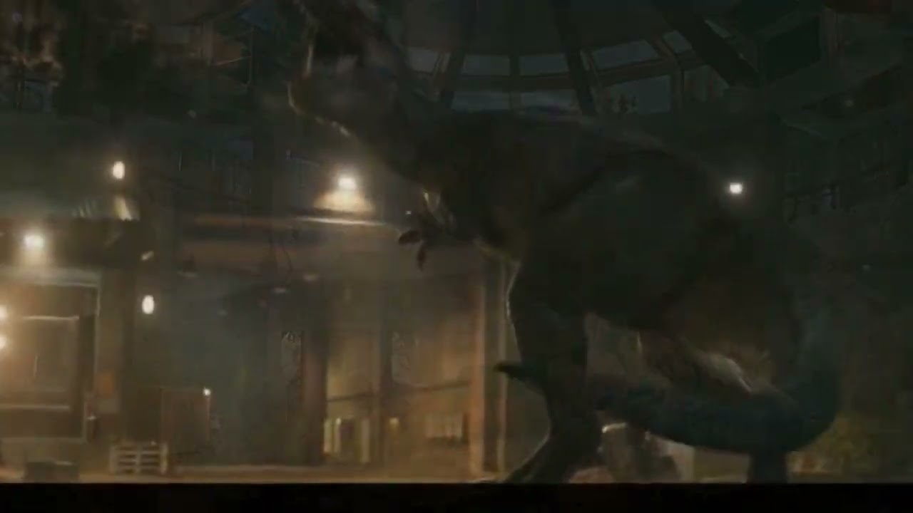 Rexy roar evolves - YouTube