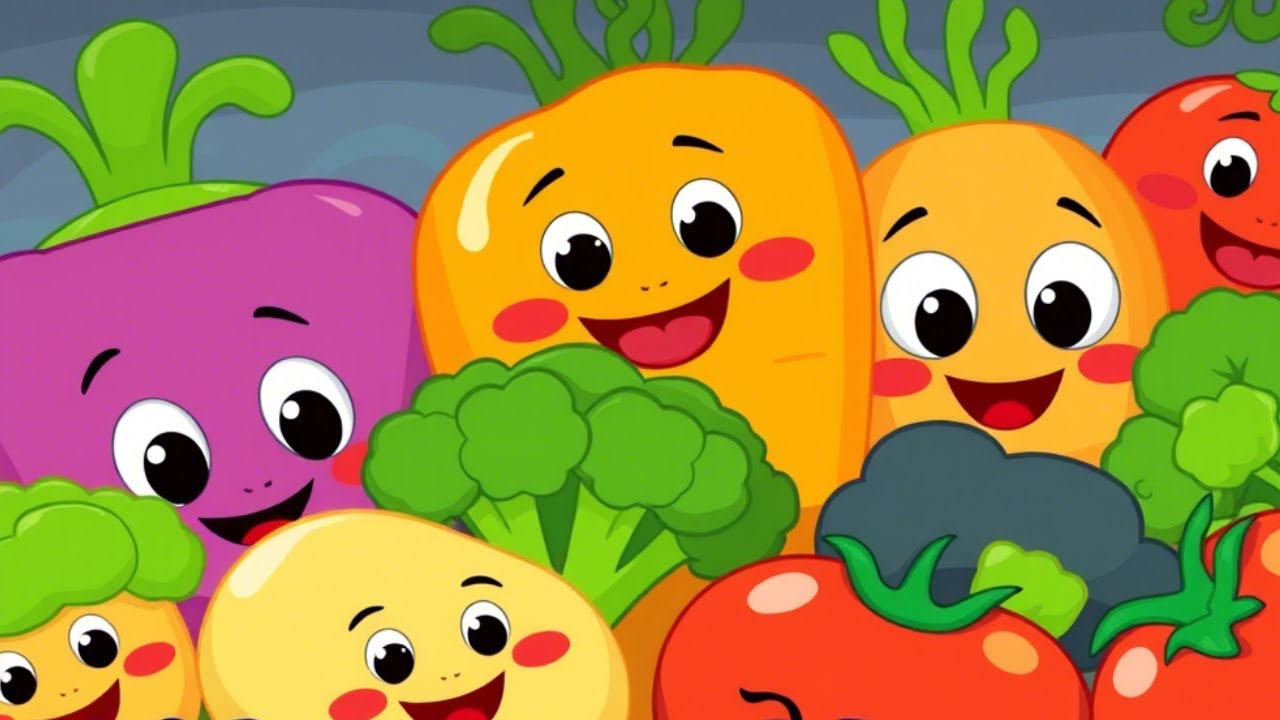 Fun Kids Vegetable Song 🍆🍅🥦 | Learn Healthy Vegetables and Nutrients ...