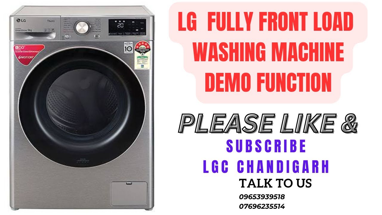 [ Lg Fully Front Load washing machine function demo - YouTube